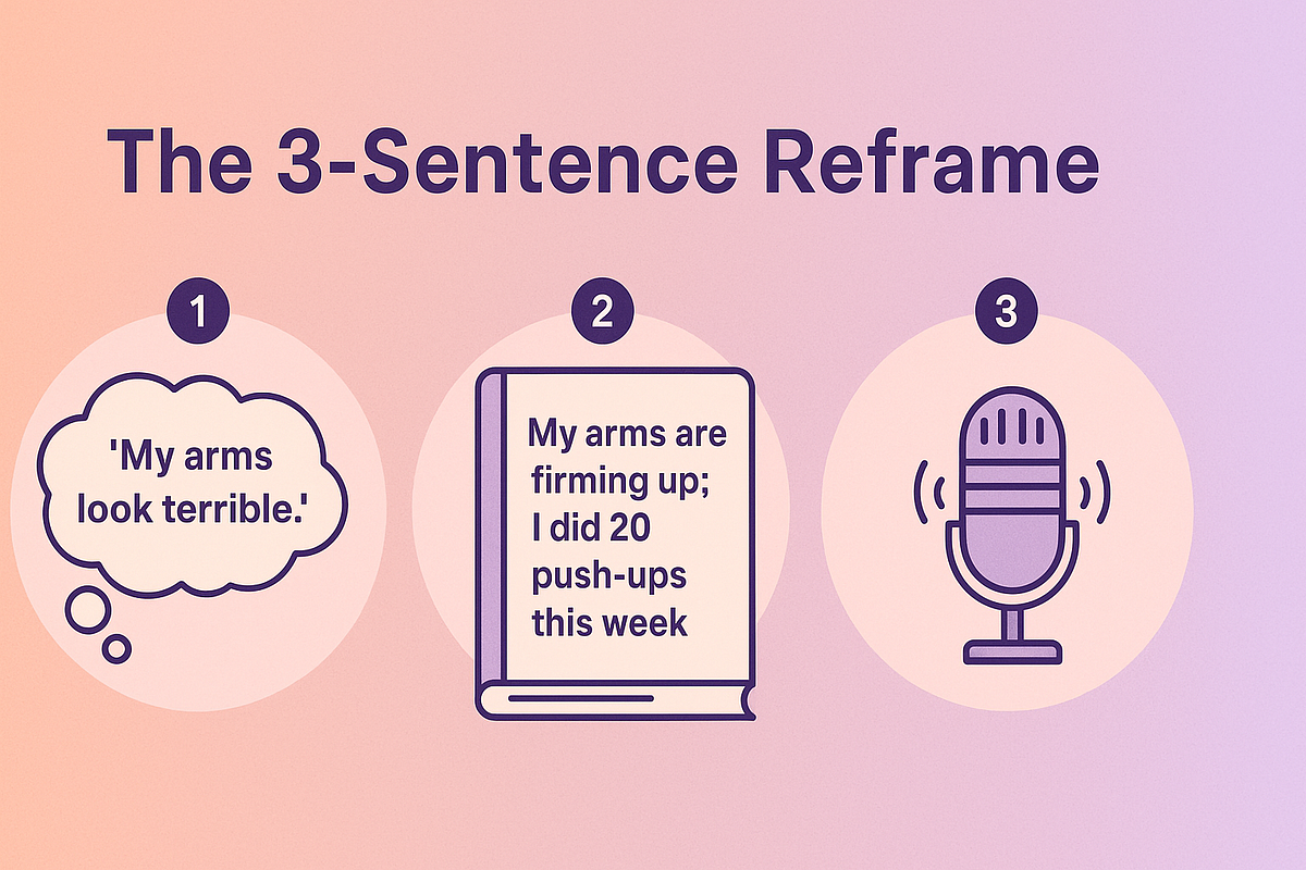 The 3-Sentence Reframe. I know how brutal that inner critic can… | by ...