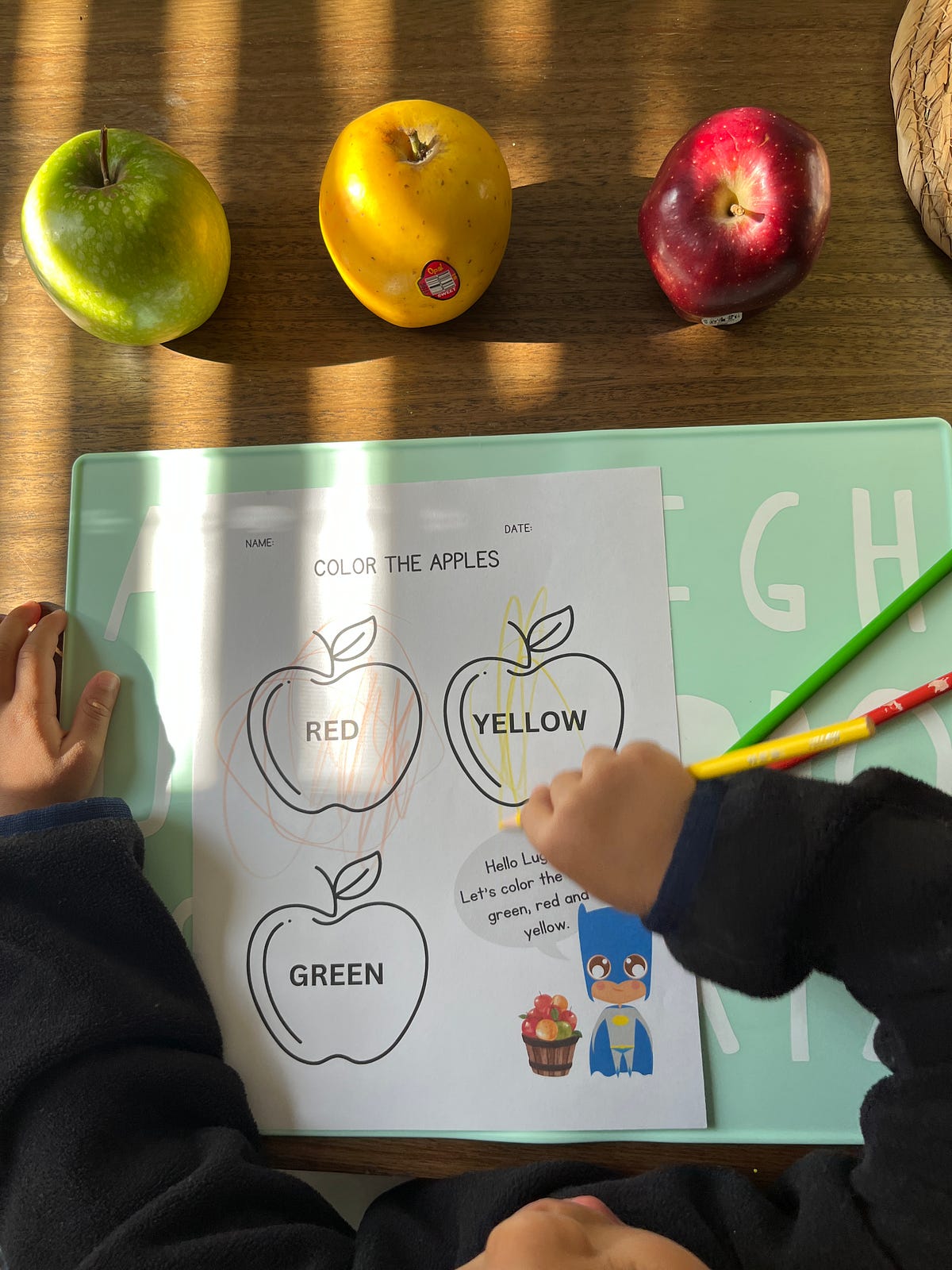 Applesauce & Batman. I designed these worksheets using Canva… | by ...