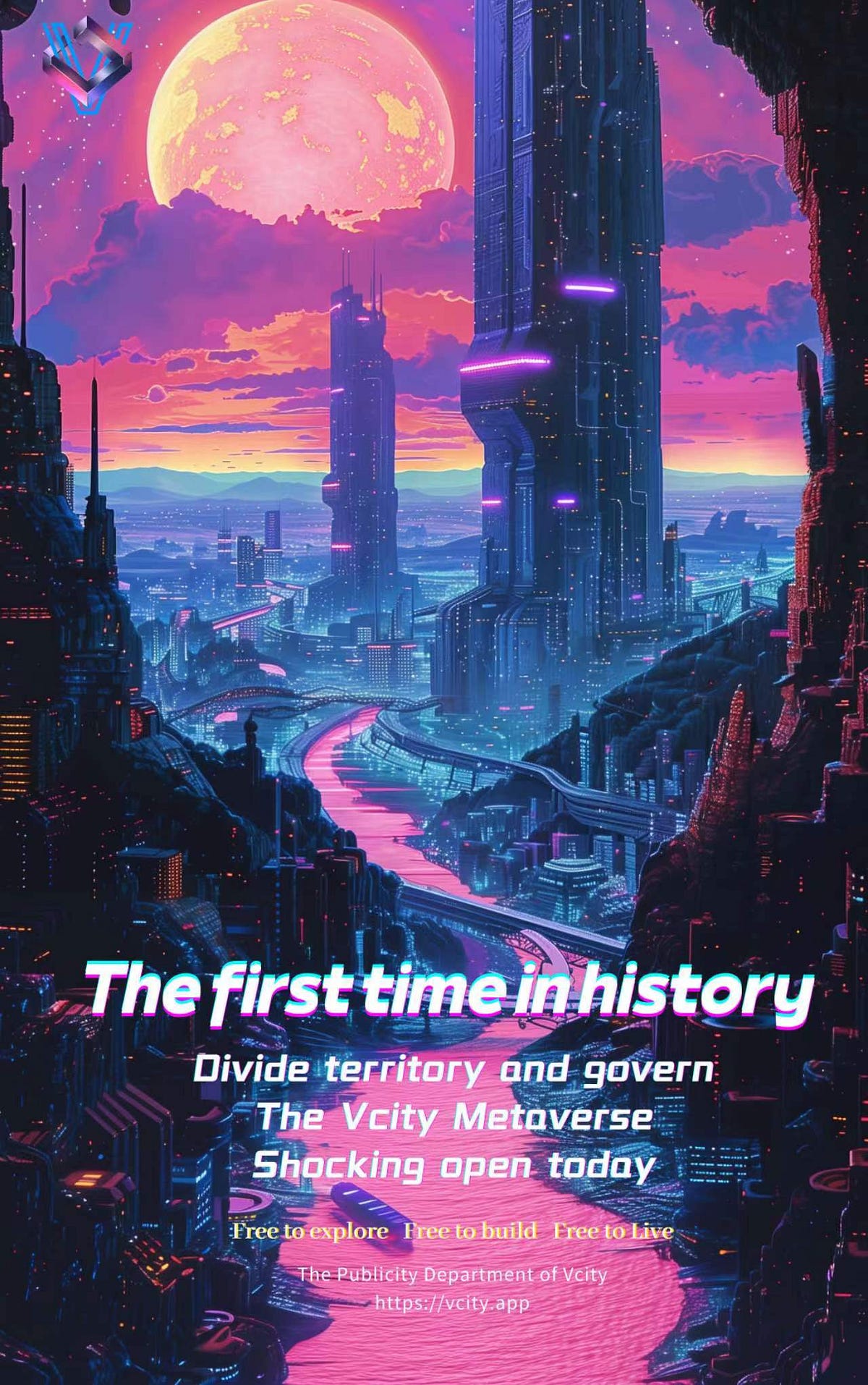 #100 "City" Located at the center of the vcity universe, the city gates ...