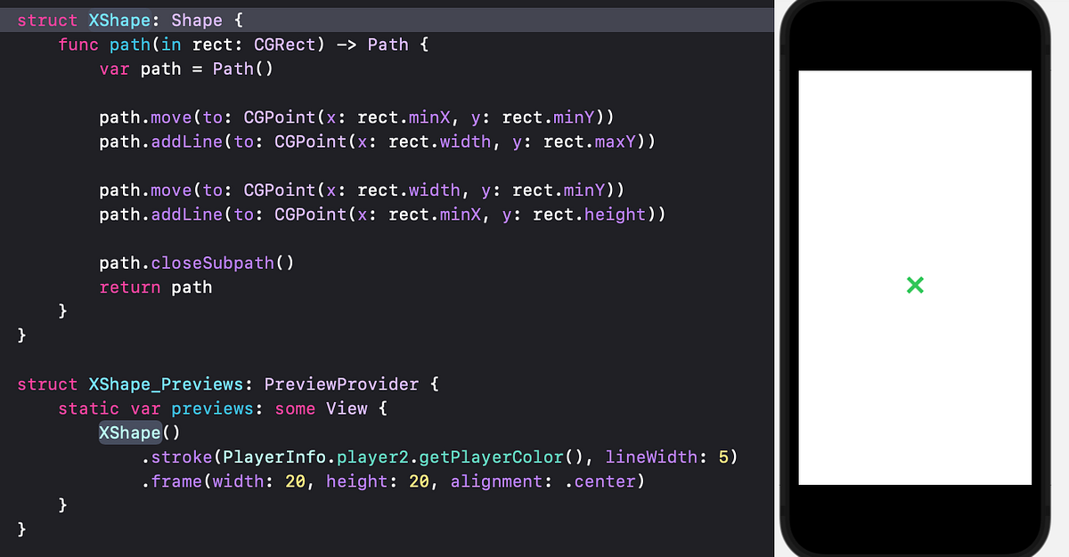 SwiftUI | Drawing | Tic-Tac-Toe Game | by Manisha Roy | Globant | Medium