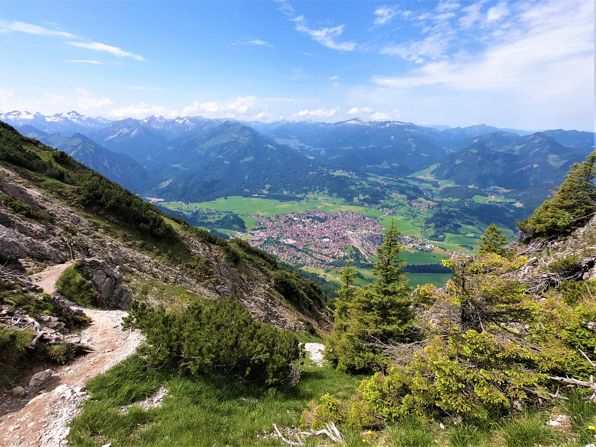 A Strenuous Hike in the Alps. Overcoming pain on the way to rewarding ...