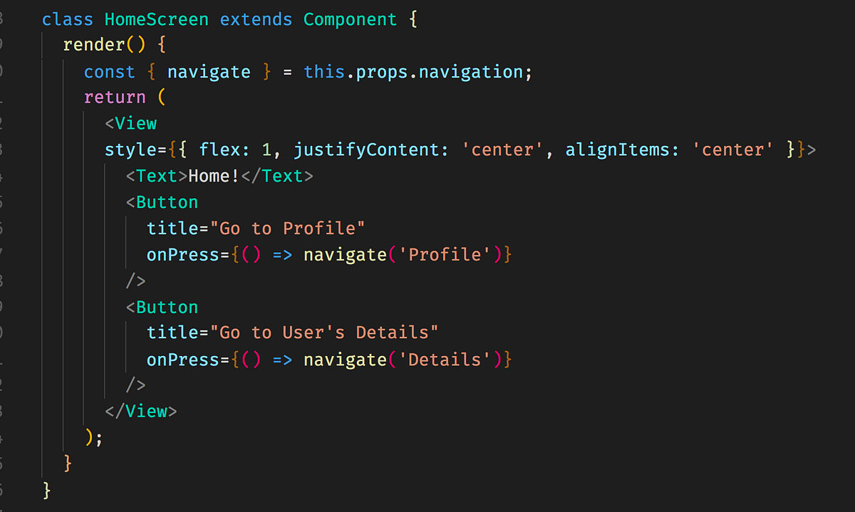 Creating navigation stacks within each tab in React Native | by Jenny ...