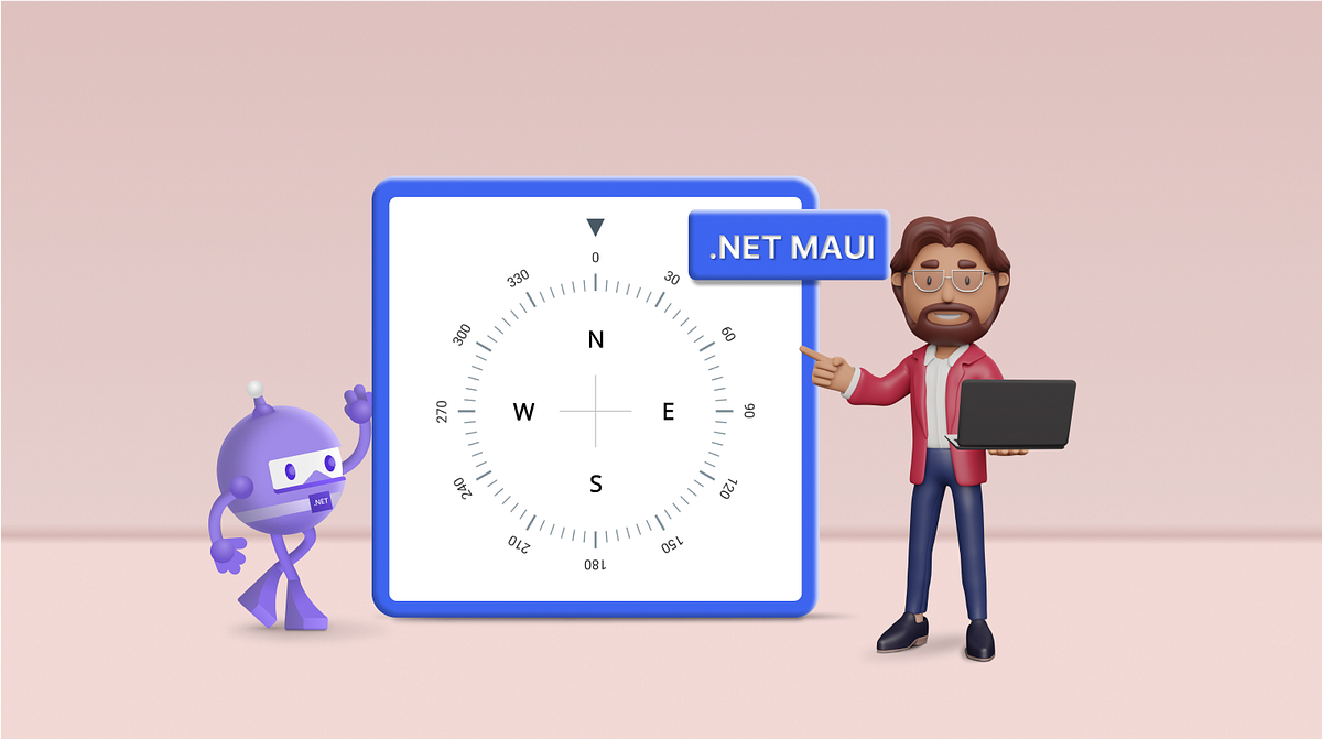 Easily Create a Directional Compass Using .NET MAUI Radial Gauge | by Jollen Moyani | Syncfusion ...