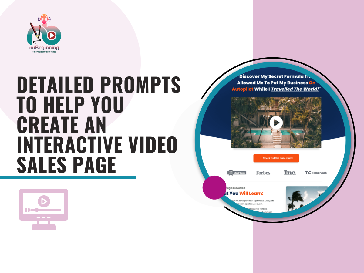 Creating an interactive video sales page with effective Calls to Action ...