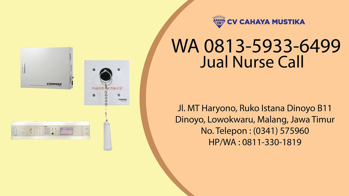Jual Bell Pemanggil Suster Commax Surabaya | by Distributor Nurse Call Malang | Medium