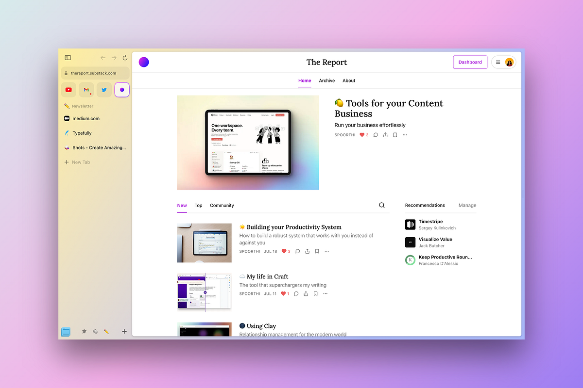 🌊 A Refreshing New Browser. A peek inside The Browser Company’s Arc ...