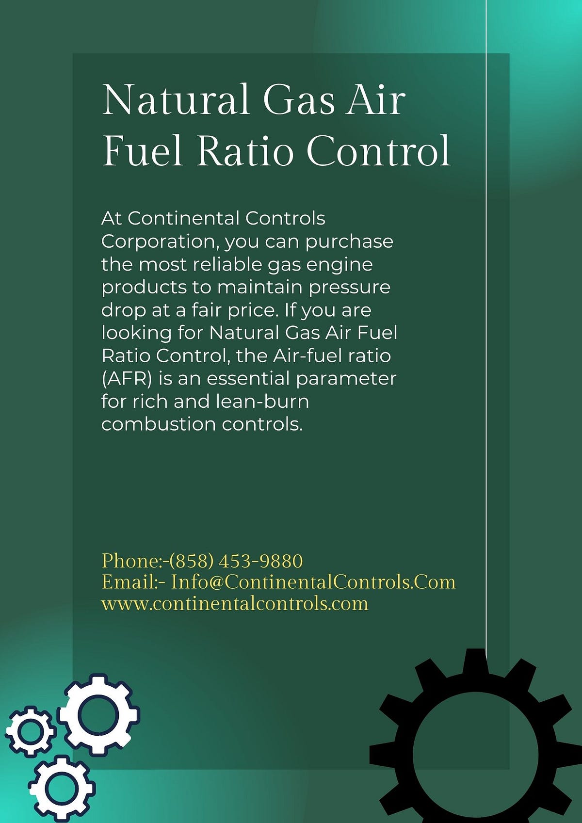 Natural Gas Air Fuel Ratio Control - Continental Controls Corporation ...
