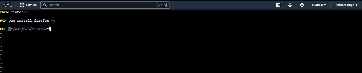 Launch a docker container , inside it install Firefox and start Firefox ...