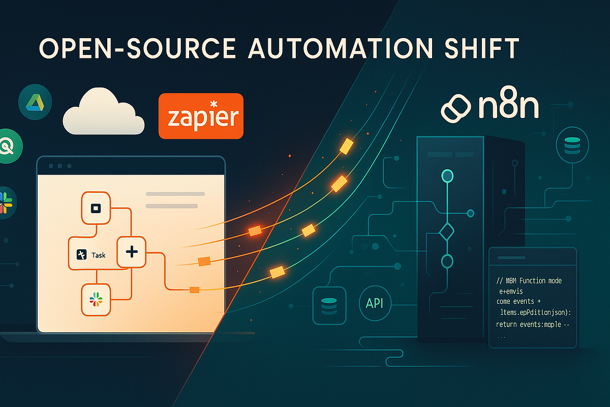 n8n vs Zapier: The Open-Source Upset | by Quaxel | Medium