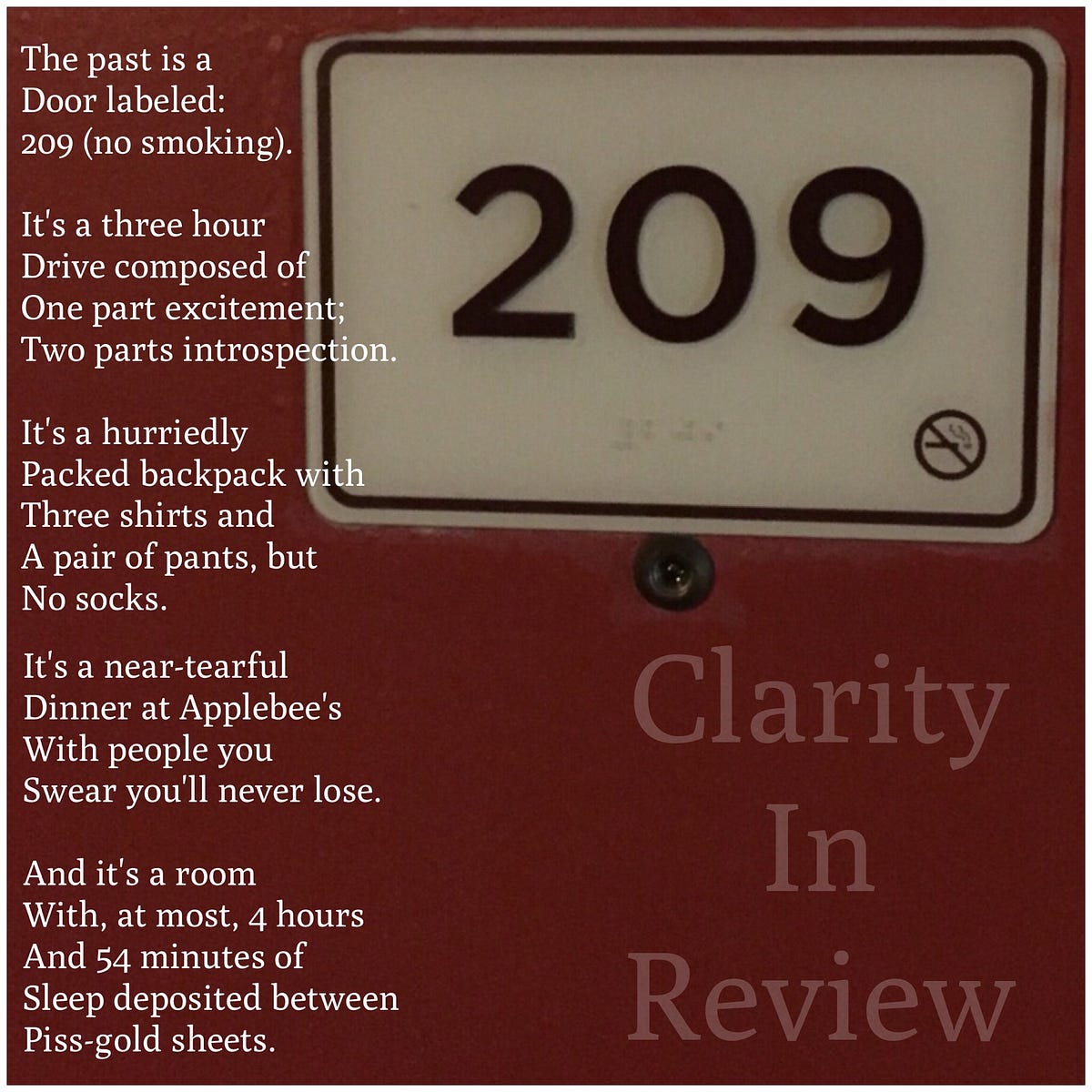 Clarity in Review •. Returning to the place where I felt I… | by Greg C ...