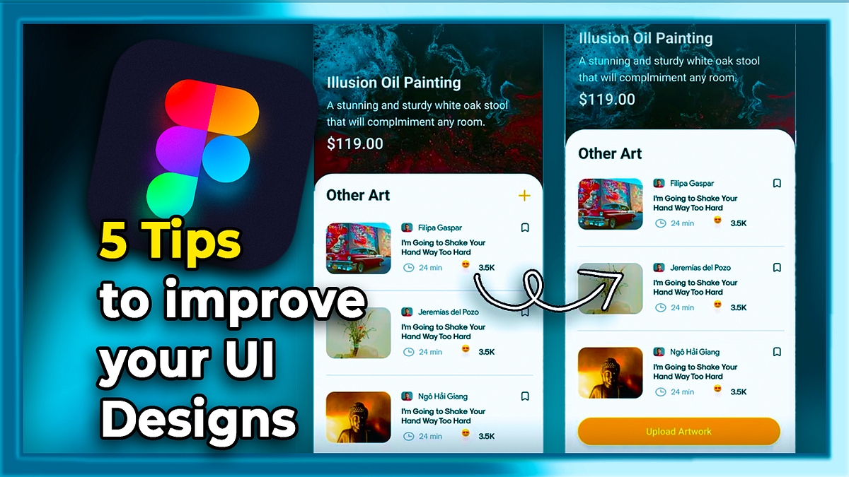 5 Tips to improve your UI Designs | by Maksim Paliashchuk | Medium