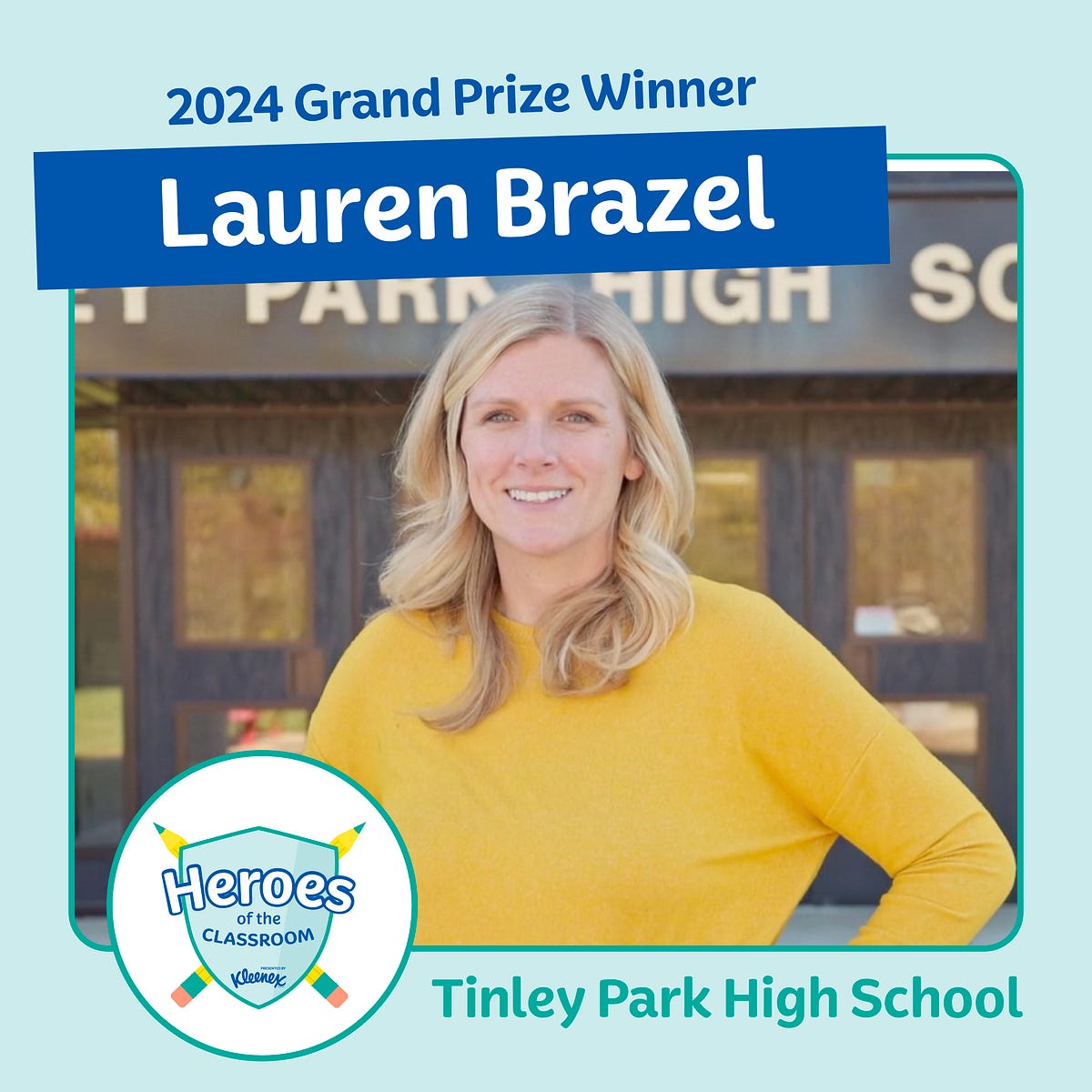 Lauren Brazel of Tinley Park High School is Named the Grand Prize ...