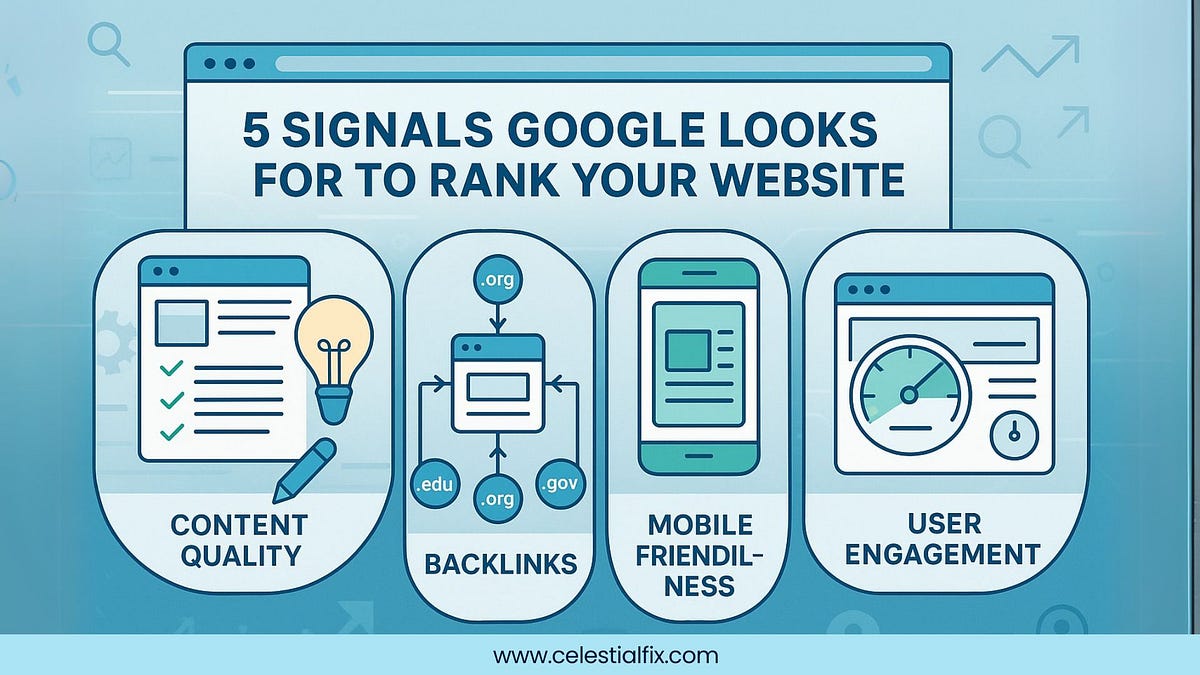 5 Signals Google Looks for To Rank Your Website | by Shraddha ...