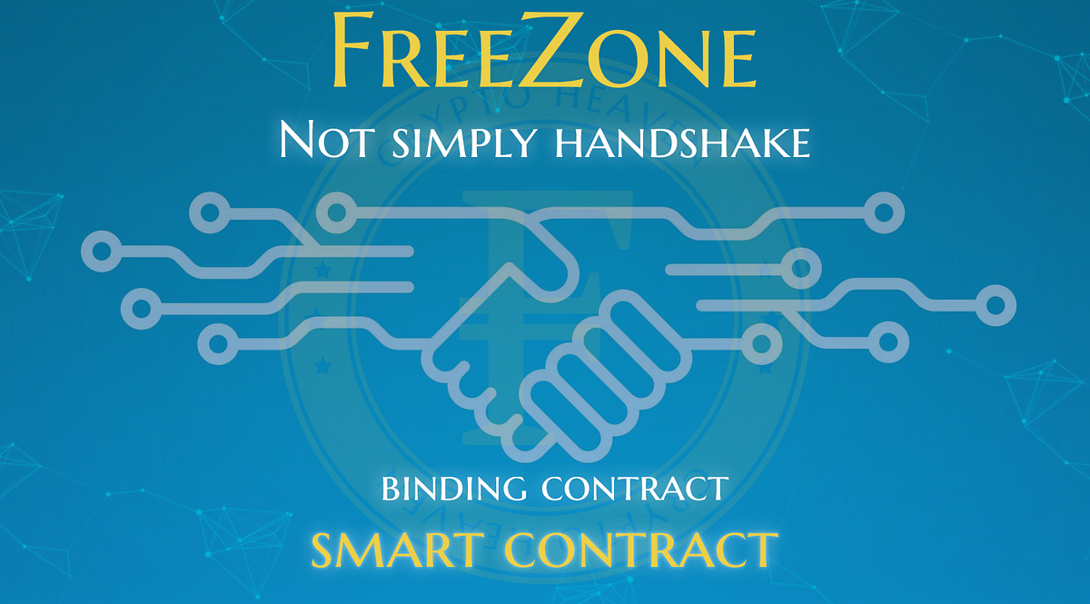 Not simply handshake. A smart contract is an important part… | by ...