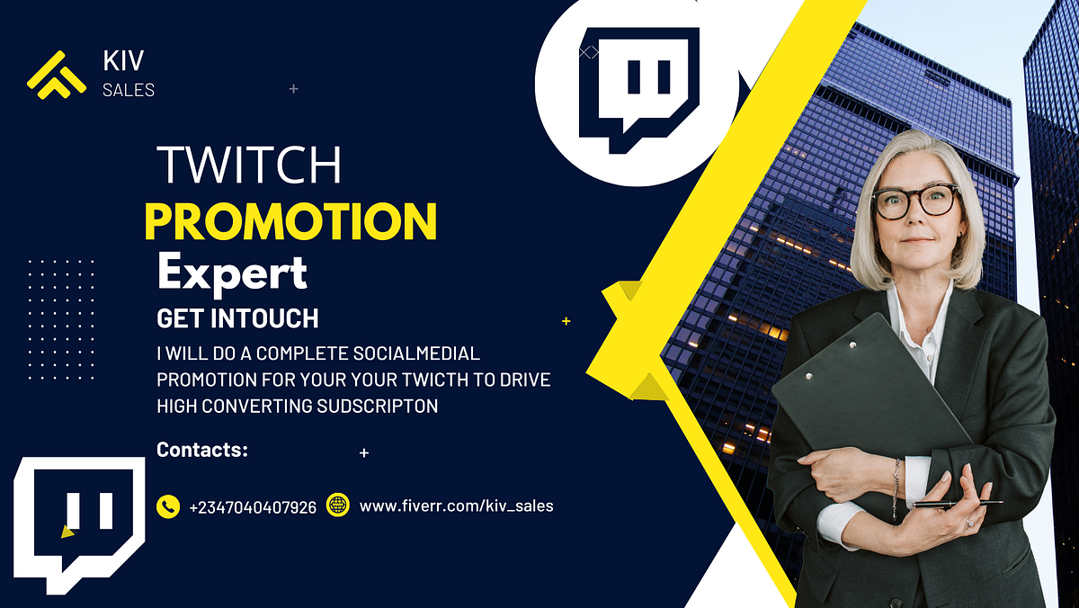 I will do organic twitch promotion, twitch channel, twitch growth | by ...