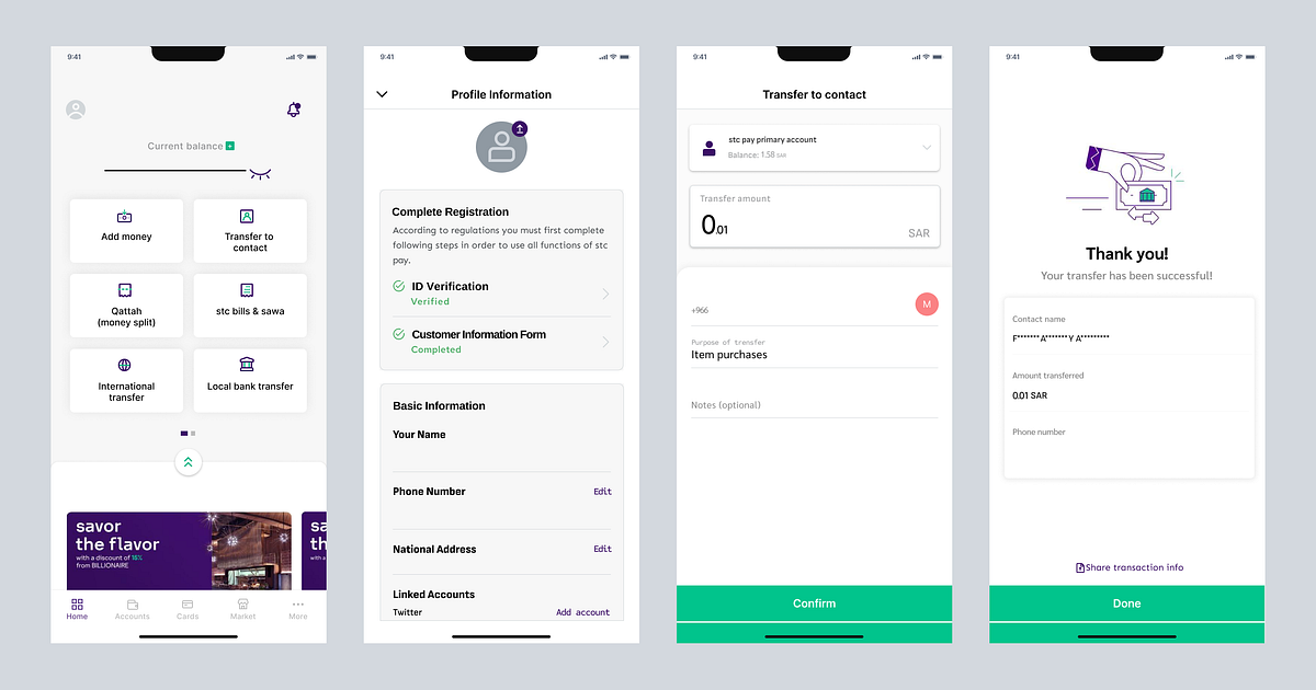Case Study: Redesigning STC Pay App (IOS) | by Yasmeen AlSaeed | Medium