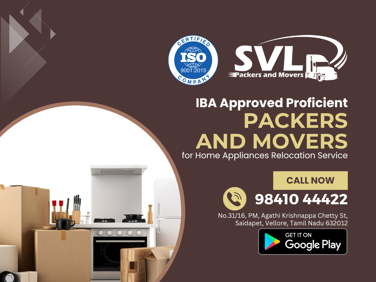Home Appliances Relocation Service - Svl Rameshkarthik - Medium