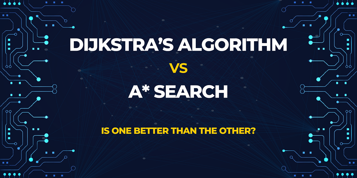 Dijkstra’s algorithm vs. A* search. Is one better than the other? | by Rakshith Nagaraj | Medium