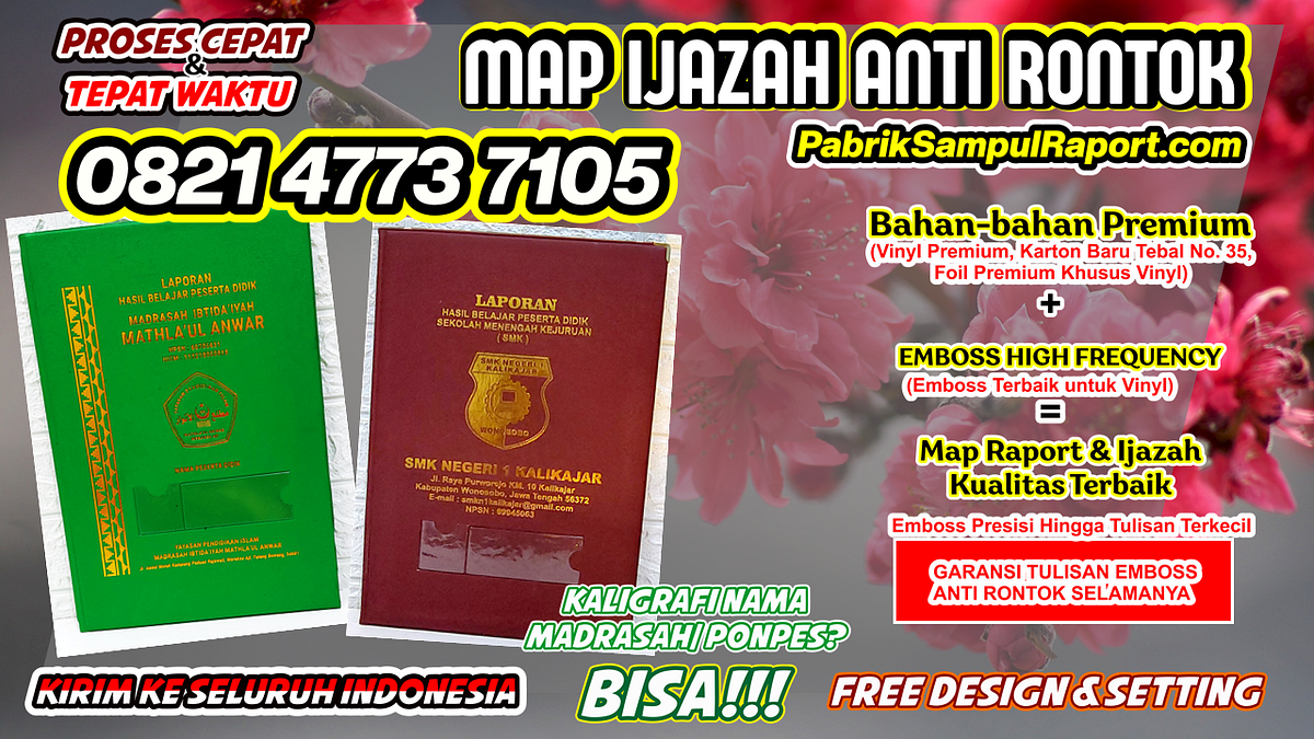 0821–4773–7105 Map Raport Polos Sampul Ijazah di Blora | by ...