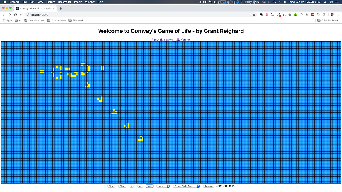 How I programmed Conway’s Game of Life in React (Lambda School) | by ...