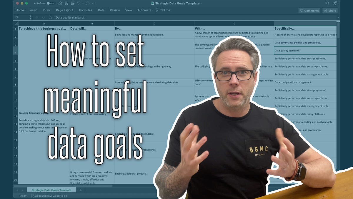 How to set meaningful data goals. In my previous article, I talked about… | by Phil Husbands ...