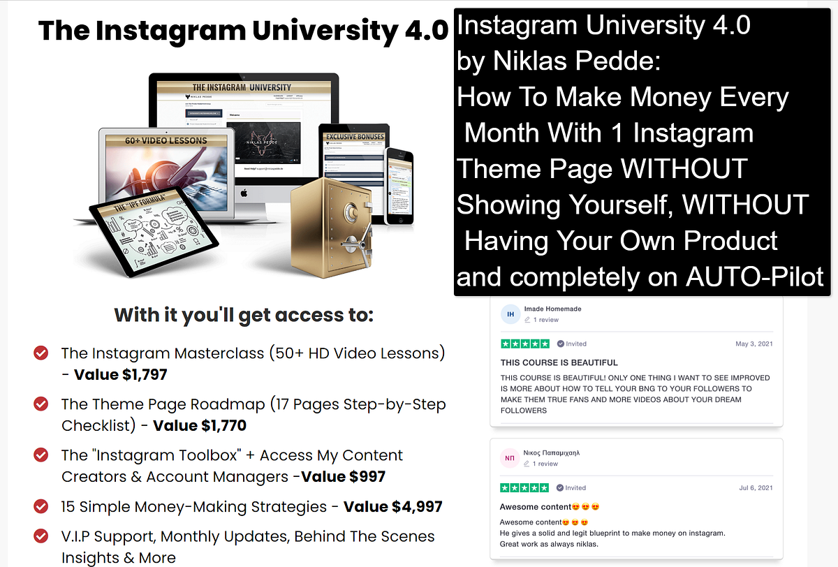 Master Instagram University 4.0 by Niklas Pedde: Generating Monthly ...