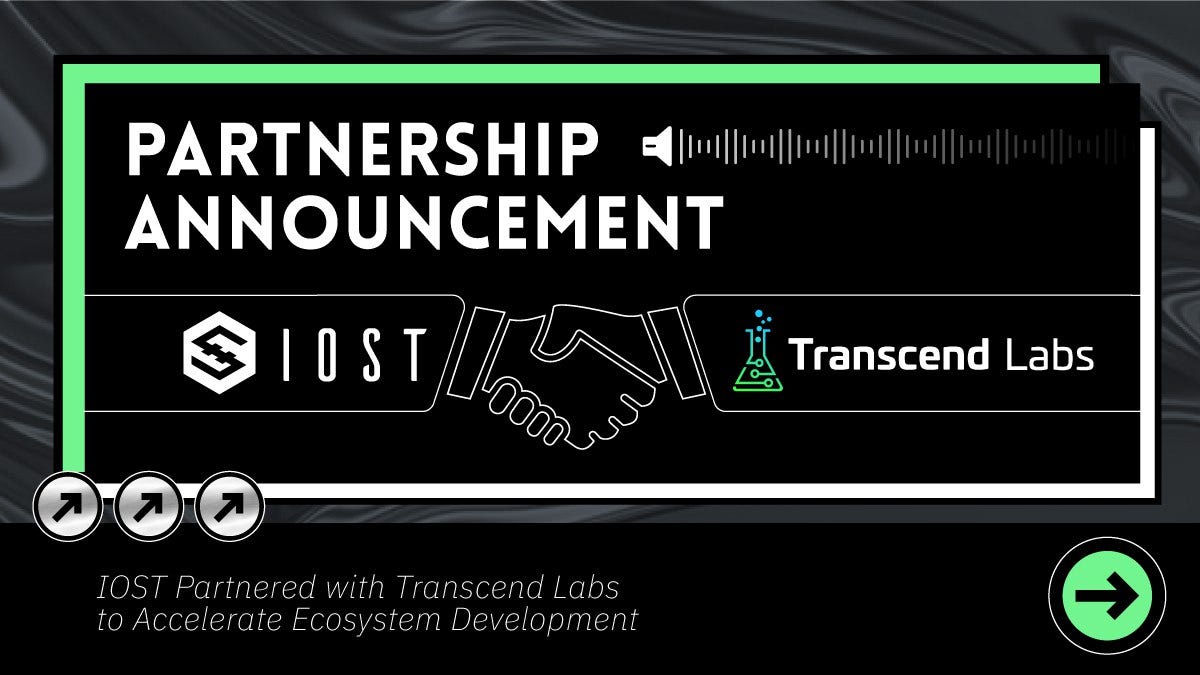 IOST Announces Partnership with Web 3 Incubator Transcend Labs | by ...