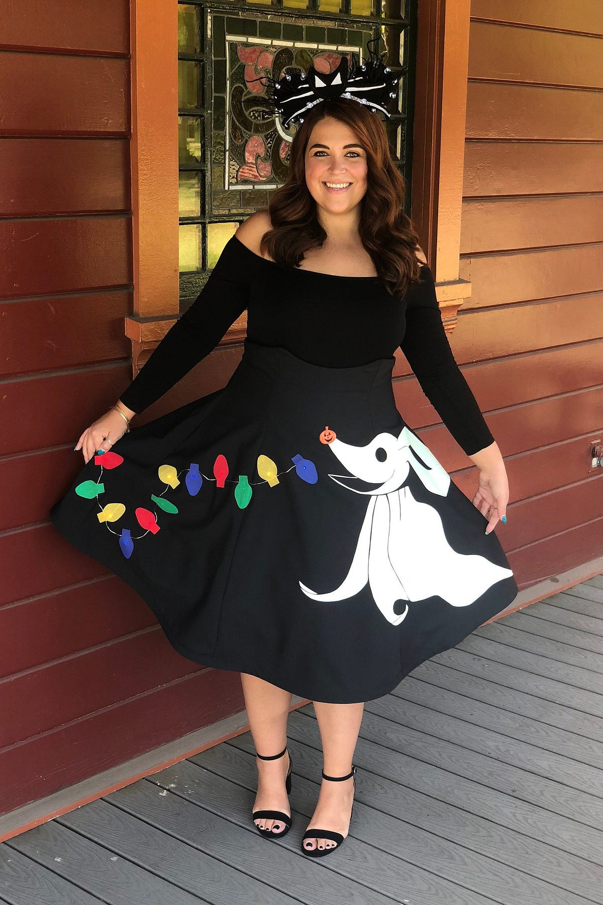 Glow in the Dark Zero Christmas Light Up Skirt Nightmare before ...