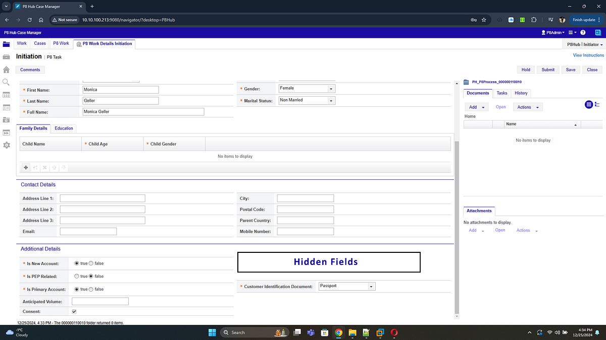 Dynamically Hide Fields In Case Manager Work Details Page P8 Hub🍁 6467