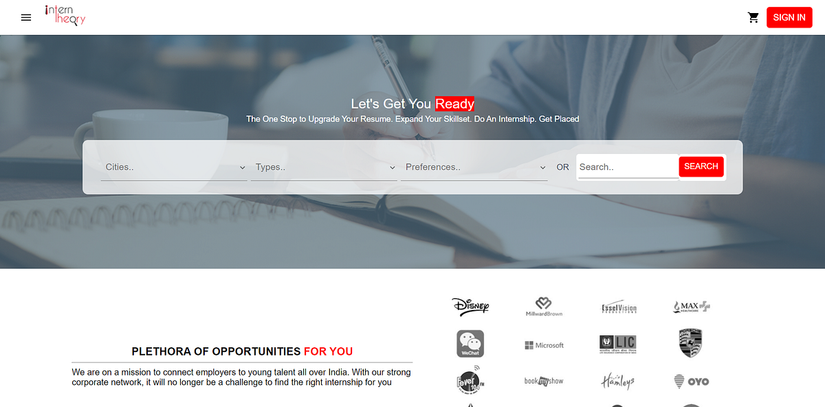 Cloning of InternTheory website. “Tell me and I forget, teach me and I… | by Srikanth VNTS | Medium
