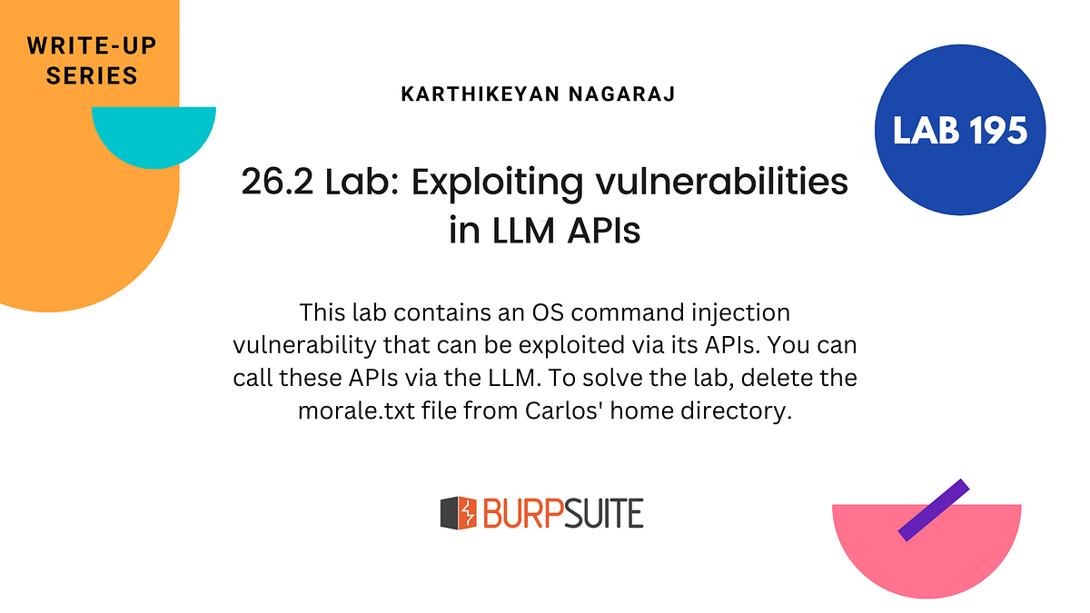 26.2 Lab: Exploiting vulnerabilities in LLM APIs | by Karthikeyan Nagaraj | Infosec Matrix | Medium