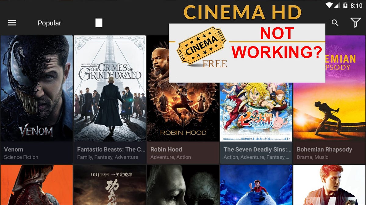 Why is Cinema HD Not Working? [New fix july 2020] | by Leekristines ...