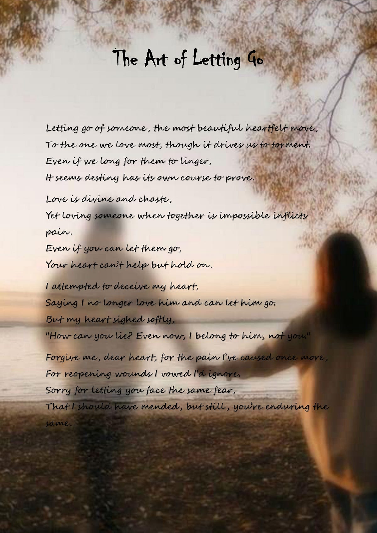 “Letting go isn’t easy, but it’s an art worth mastering ...