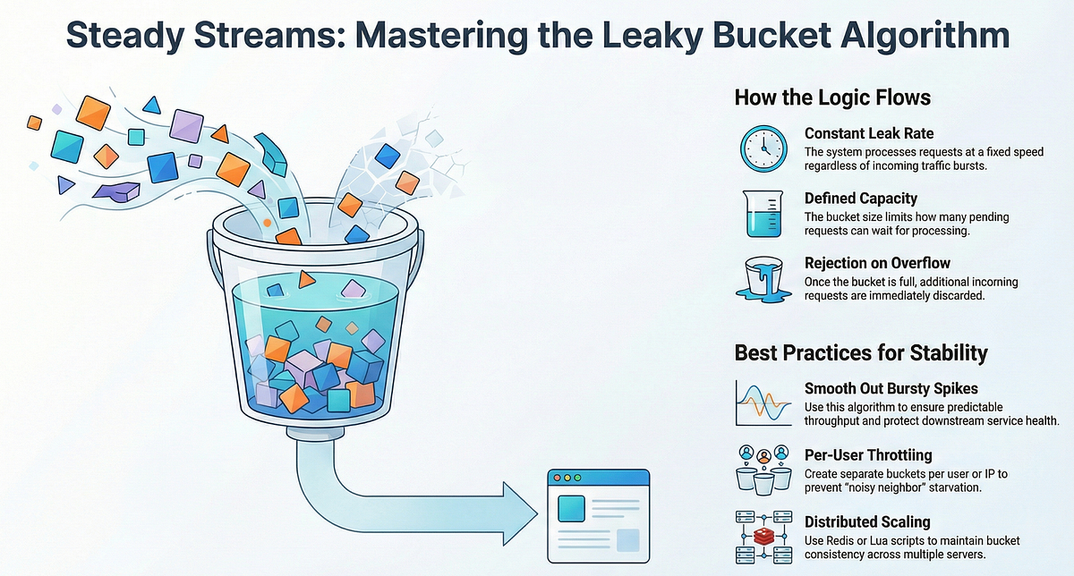 Rate Limiting with the Leaky Bucket Algorithm (Explained Simply) | by ...