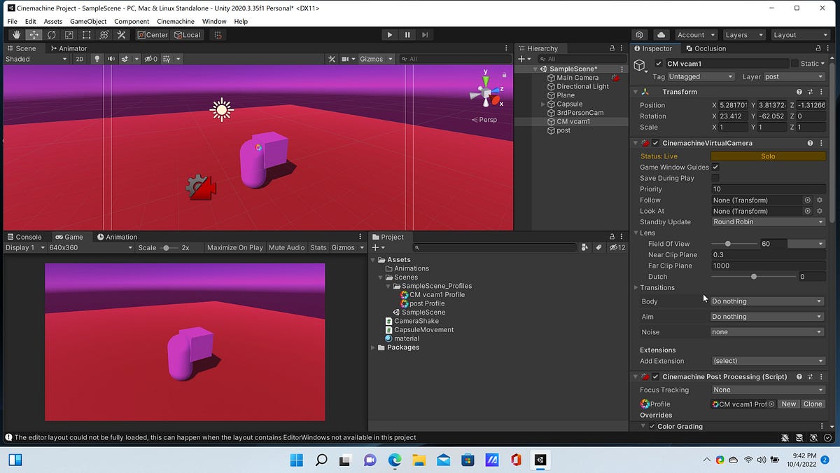 How To Add Custom Post Processing Profiles To Individual Cameras Chad Gutterman Medium