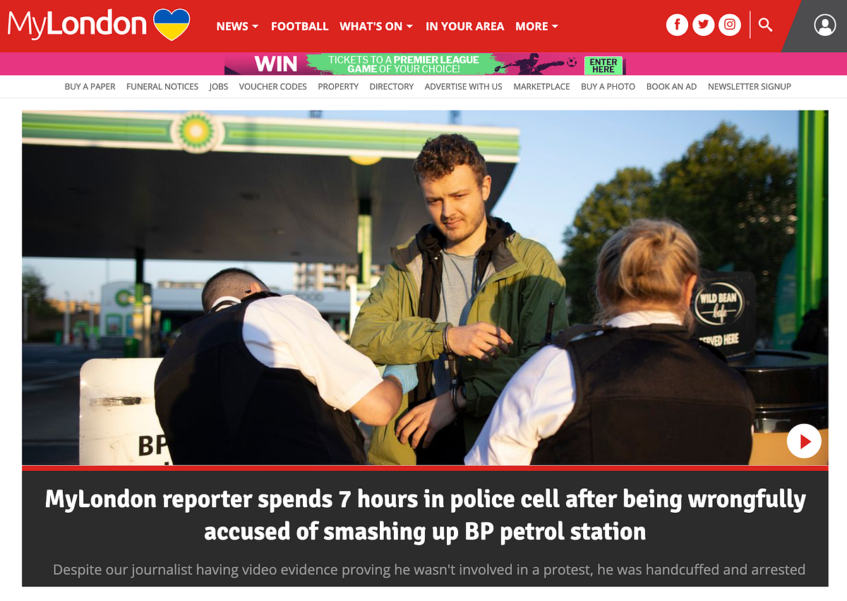 News reporter arrested and put in cell for 7 hours after reporting on ...