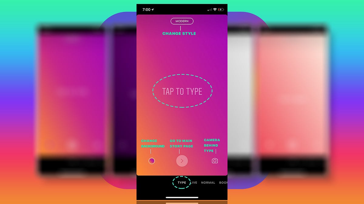 202:Instagram Stories: How to Use Type Mode | by Mike Murphy | Medium