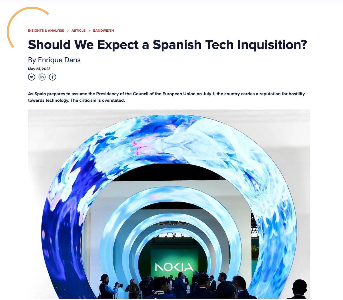 Is Spain an anti-tech country?. The Center for European Policy Analysis ...