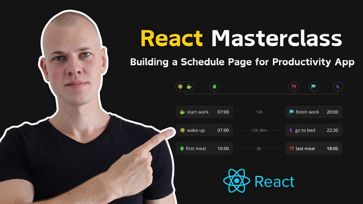 React Masterclass: Building a Schedule Page for a Productivity App | by Radzion | Stackademic