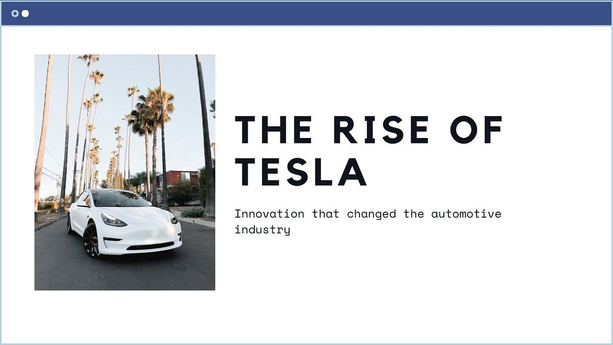 Sustainability on Wheels: The Tesla Revolution | by Morjina akter | Oct ...