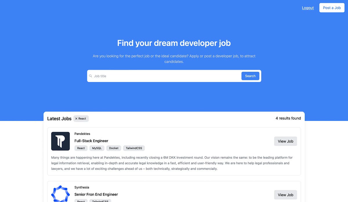 Job Portal Website with Laravel. As promised, I have created a job… | by Alexander Rubino ...