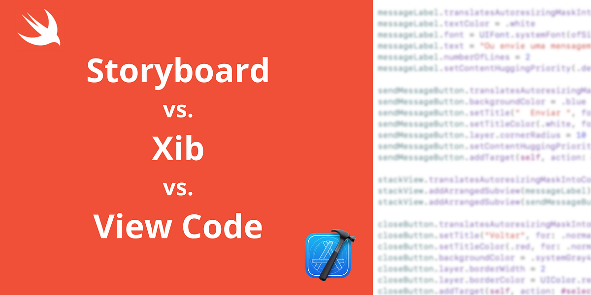 Storyboard, xib ou view code? (UIKit) | by Tais Rocha | Nov, 2023 | Medium