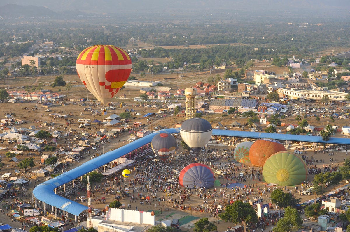 Hot Air Balloon Rides at Pushkar Mela 2019 | by Pushkar Mela | Medium