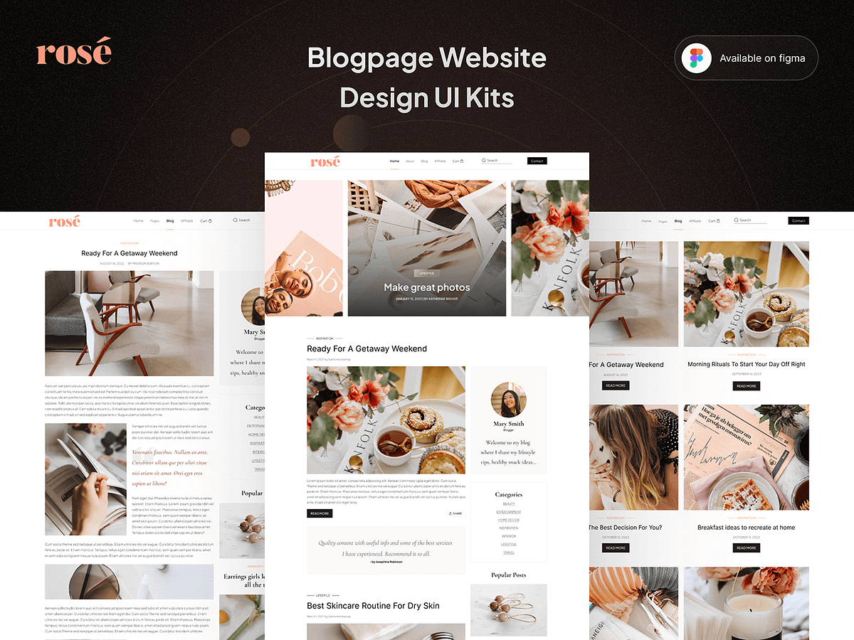 Blog Page Template Website UI Design - Opedia Studio - Medium