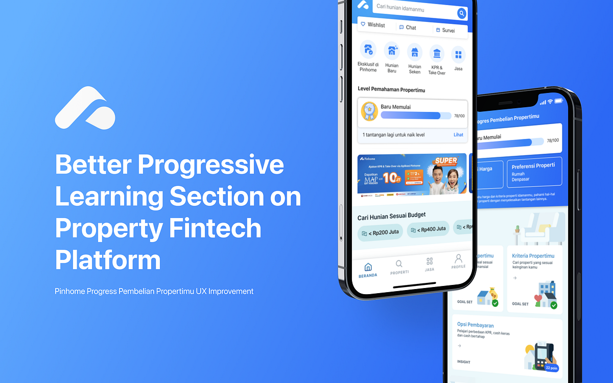 Create Better Progressive Learning Section on Pinhome: Property Fintech ...