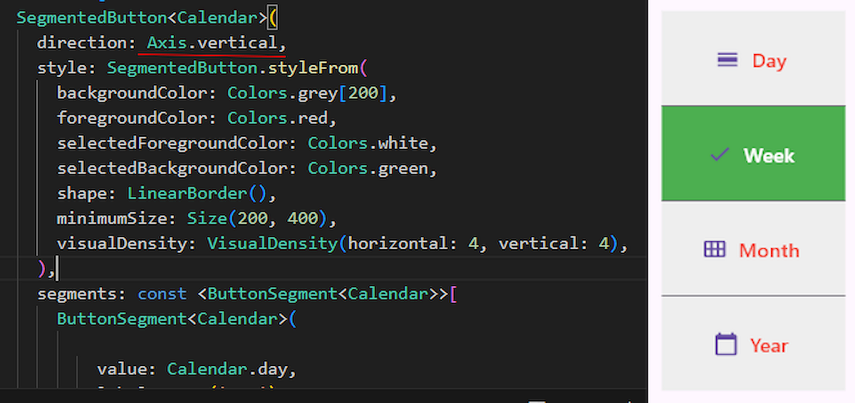 Flutter’s Tip of the Day. SegmentedButton can be vertical. | by Yuri Novicow | Easy Flutter | Medium
