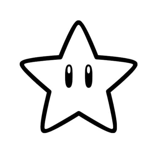 Mario Star SVG for Craft Machines Cricut Cameo Silhouette | by Emmett ...