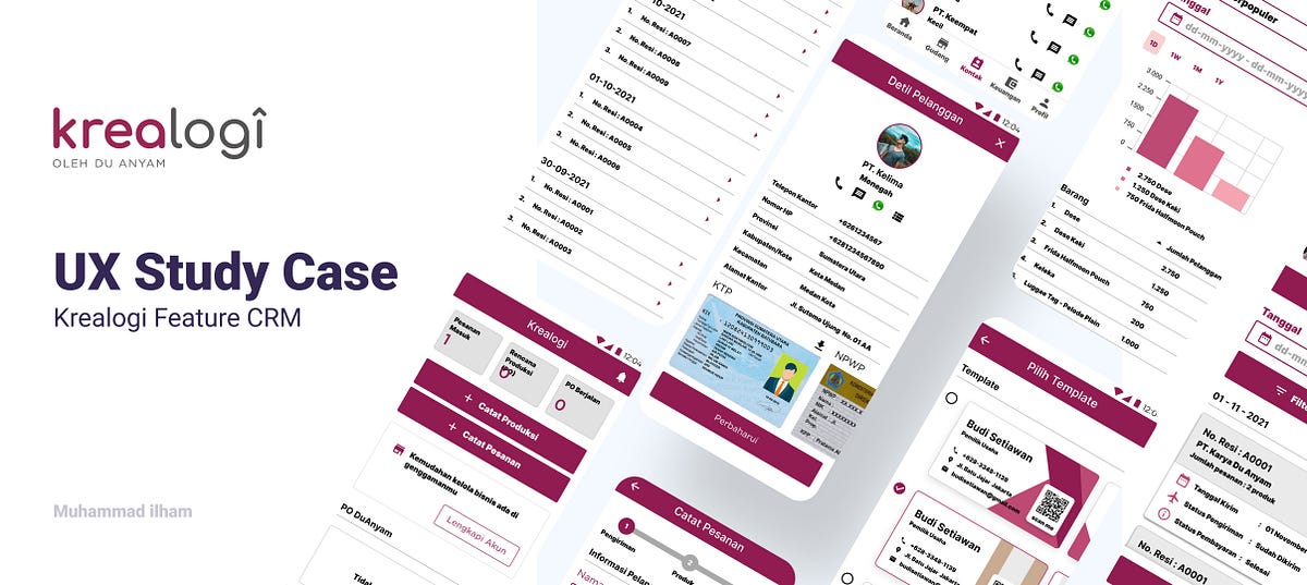 UX Case Study — Krealogi feature CRM/Customer Relationship Management ...
