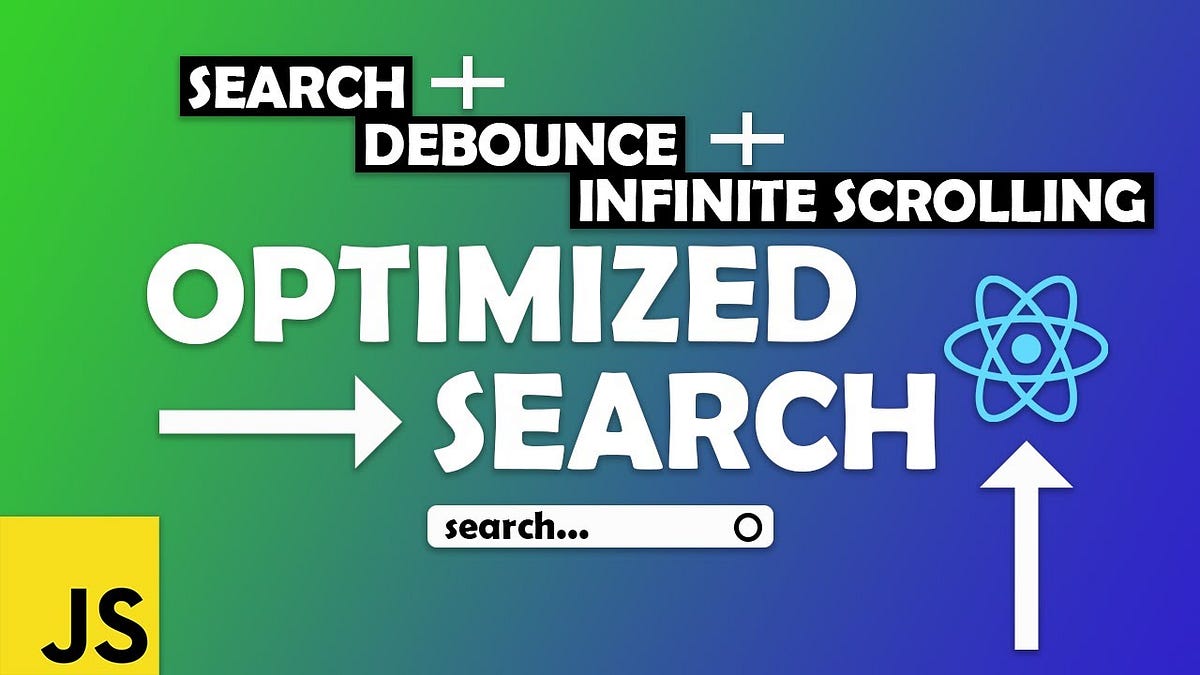 Optimized Search Filter In React Js Filter Debounce Infinite Scrolling Pagination All In