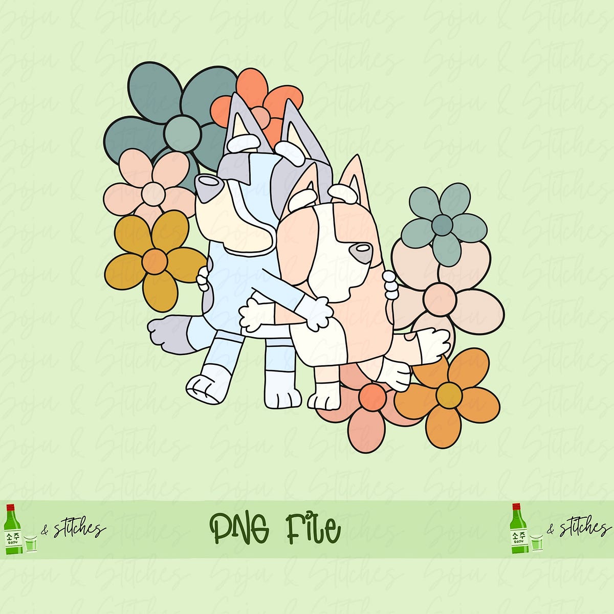 Blue DogPNG FILE, Pastel, Cute Png, Trendy Blue dog Png | by Yadira ...
